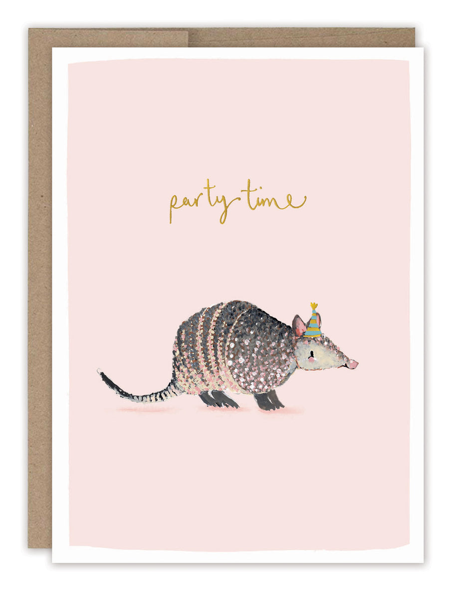 Armadillo Party Time Birthday Card – Biely & Shoaf Co.